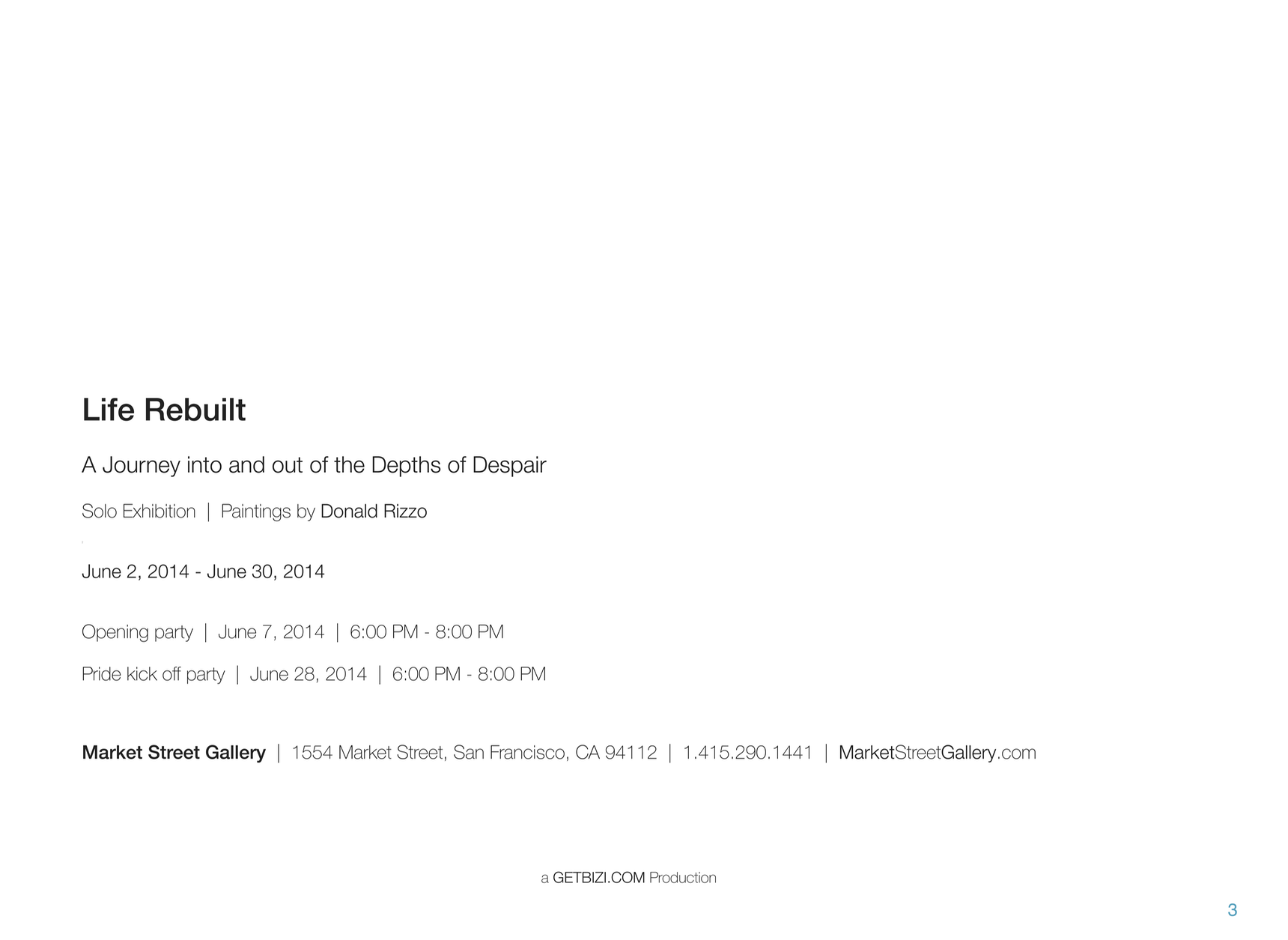 Life Rebuilt an ebook on | The Art of Donald-Rizzo
